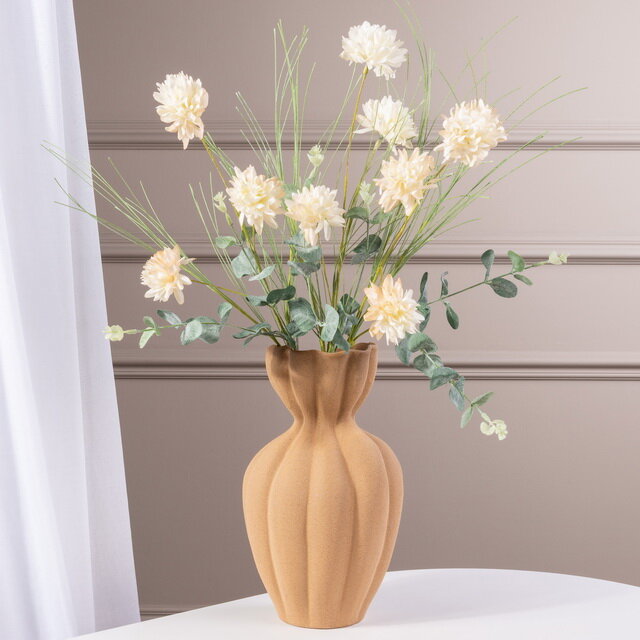 Искусственный букет Florance Garden - Белые Георгины 66 см, Kaemingk, 220432