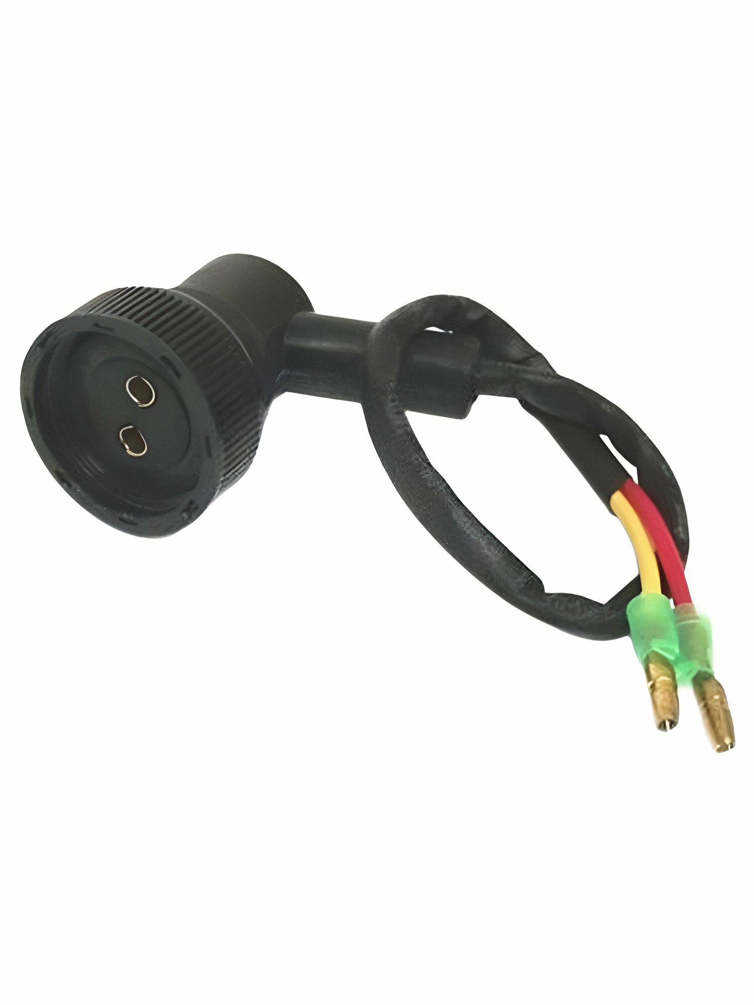 Разъем автомобильный 2 контакта (2 pin M27х1) электрический датчиков/кранов/подогрева влагоотделителя для MAN, IVECO, SCANIA, RENAULT.