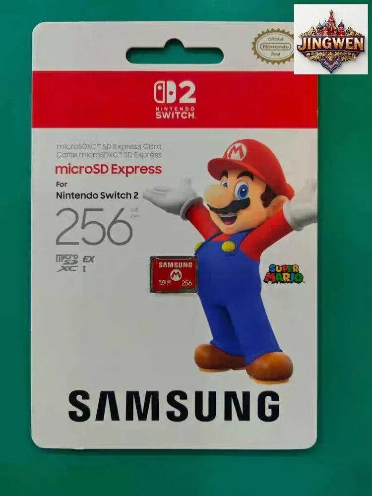 Эксклюзивная карта памяти Sumsung microSD 256 GB для Nintendo Switch 2