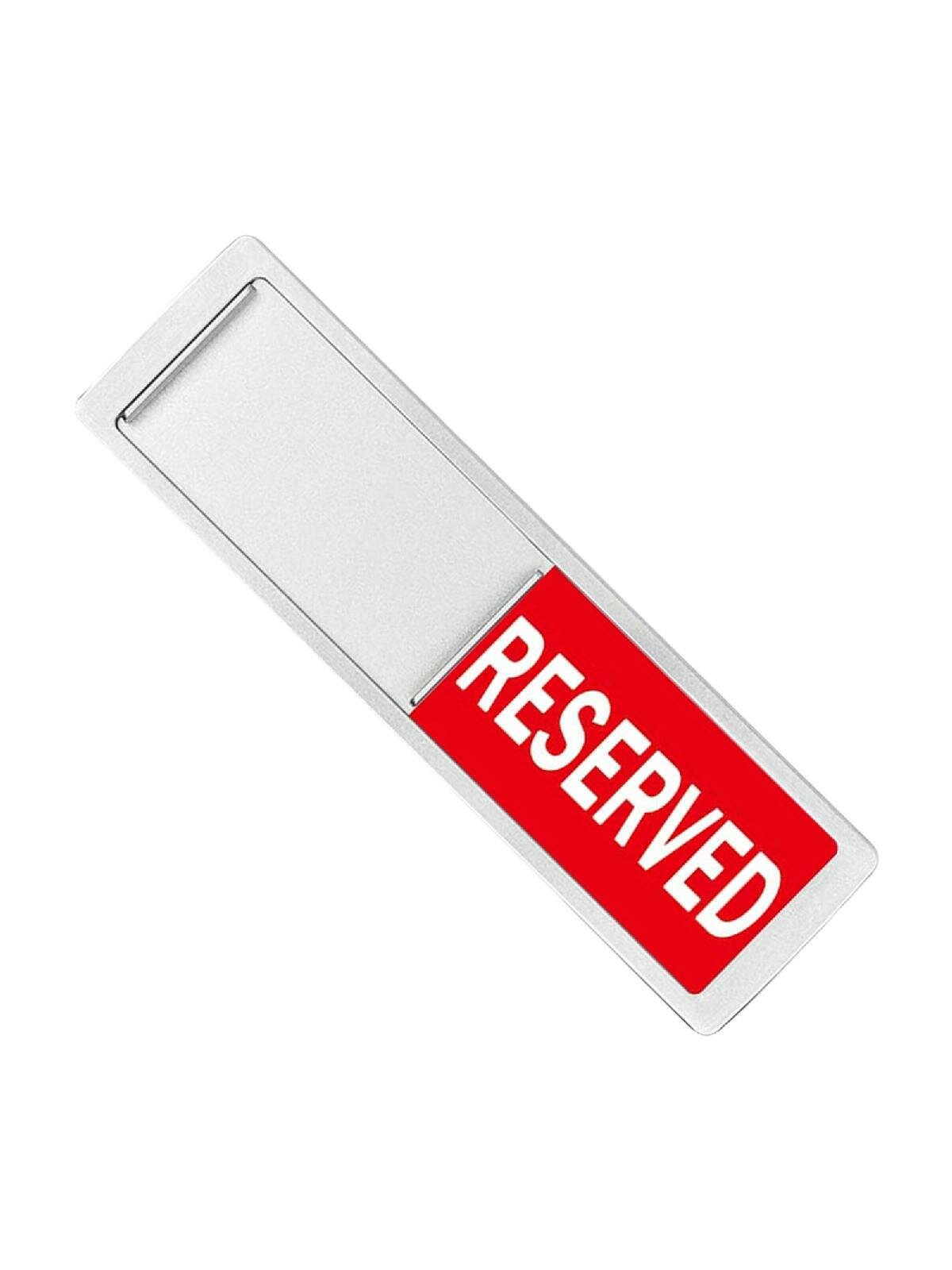 Табличка на раздвижной двери "Пусто занято" Зарезервирована или доступна для офиса