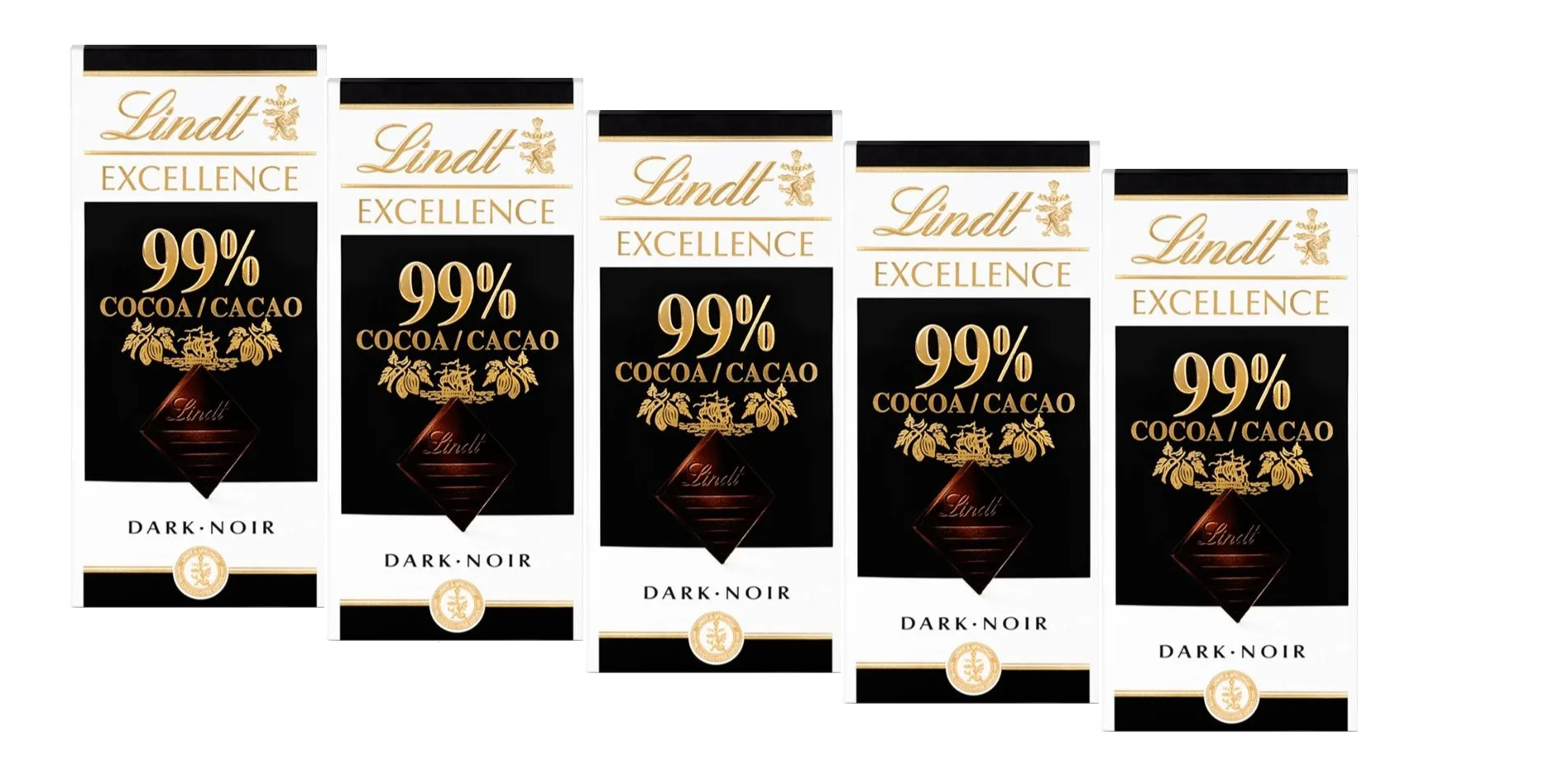 Шоколад Lindt Excellence, 99% какао, ( 5 ш. х 50 г.).