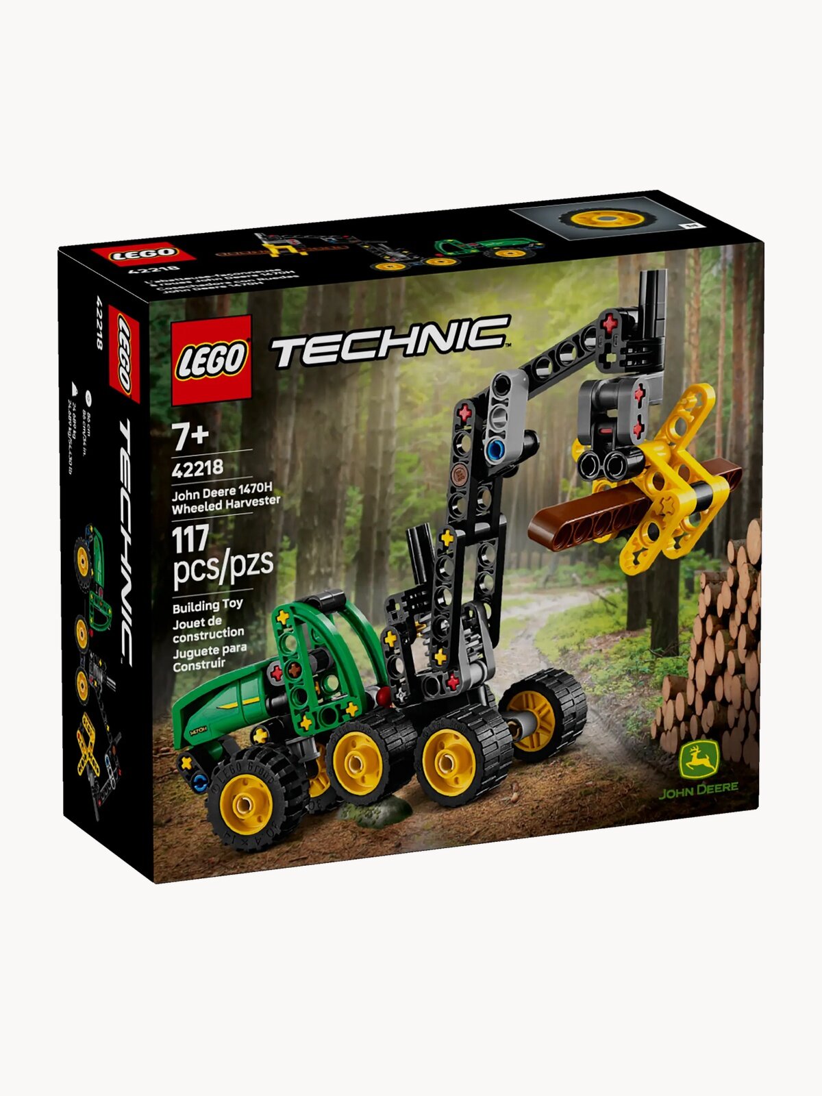 Конструктор LEGO Technic 42218 Колесный комбайн John Deere 1470H, 117 дет.