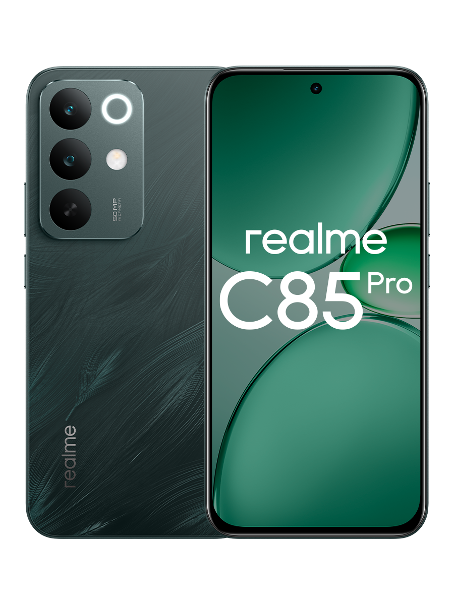Смартфон Realme C85 Pro, 6/128 ГБ, 7000 мАч, IP69, темно-зеленый