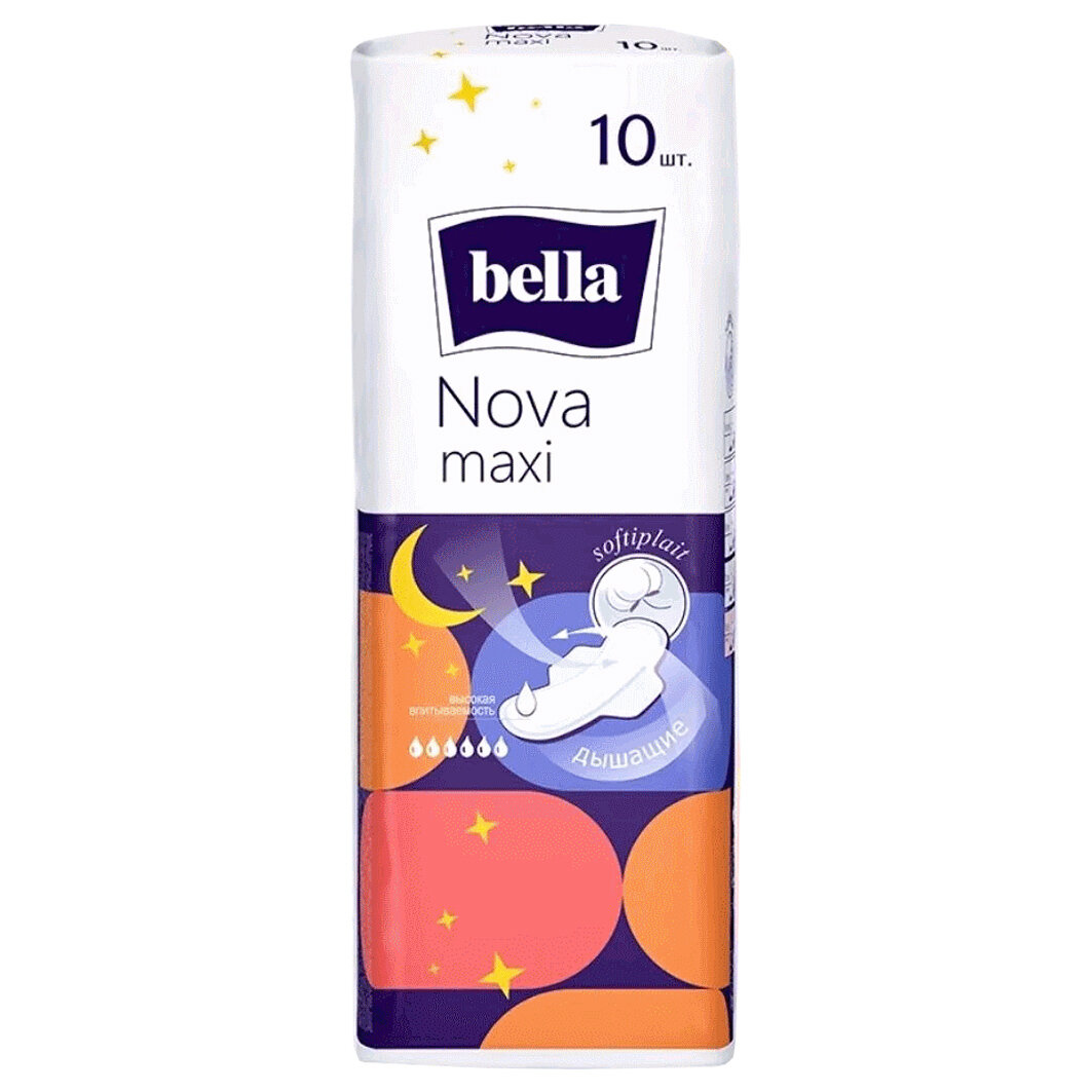 Прокладки женские гигиенические Bella Nova Maxi softiplait 10шт
