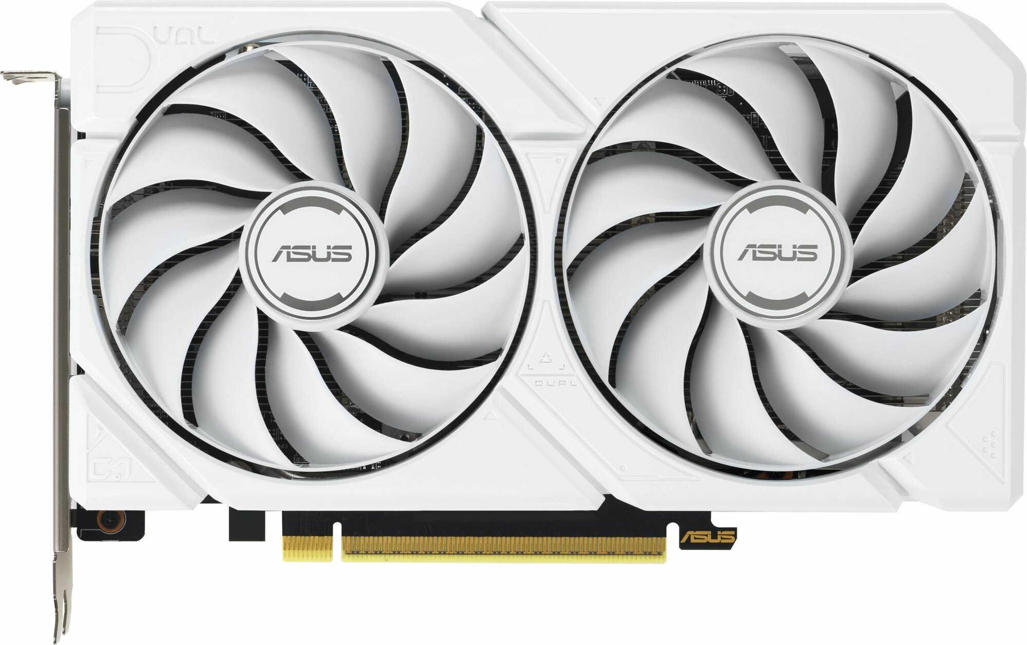 Видеокарта Asus PCI-E 5.0 DUAL-RX9060XT-16G-WHITE AMD RX9060XT 16Gb 128bit GDDR6 2620/20000/HDMIx1/DPx2/HDCP Ret