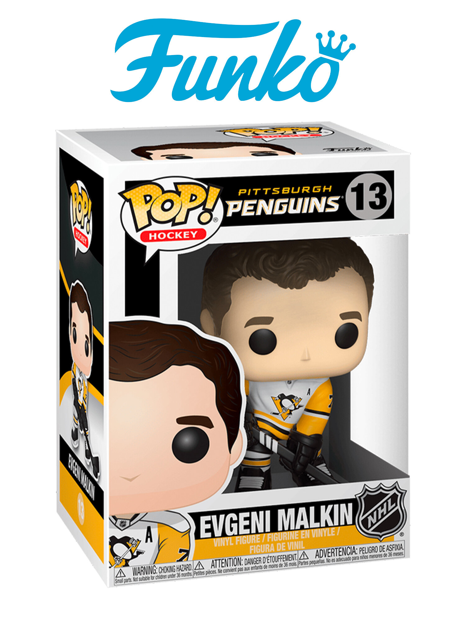 Фигурка Funko Pop hockey Evgeni Malkin 13 NHL Pittsburg Penguins Евгений Малкин из Хоккей НХЛ