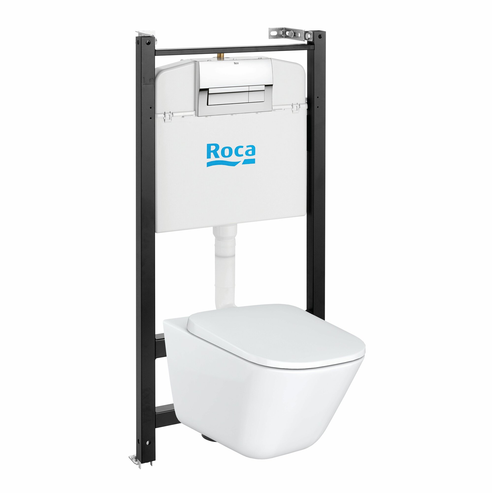 Комплект Roca Gap унитаз подвесной + инсталляция + кнопка 7.8931.0.410.0