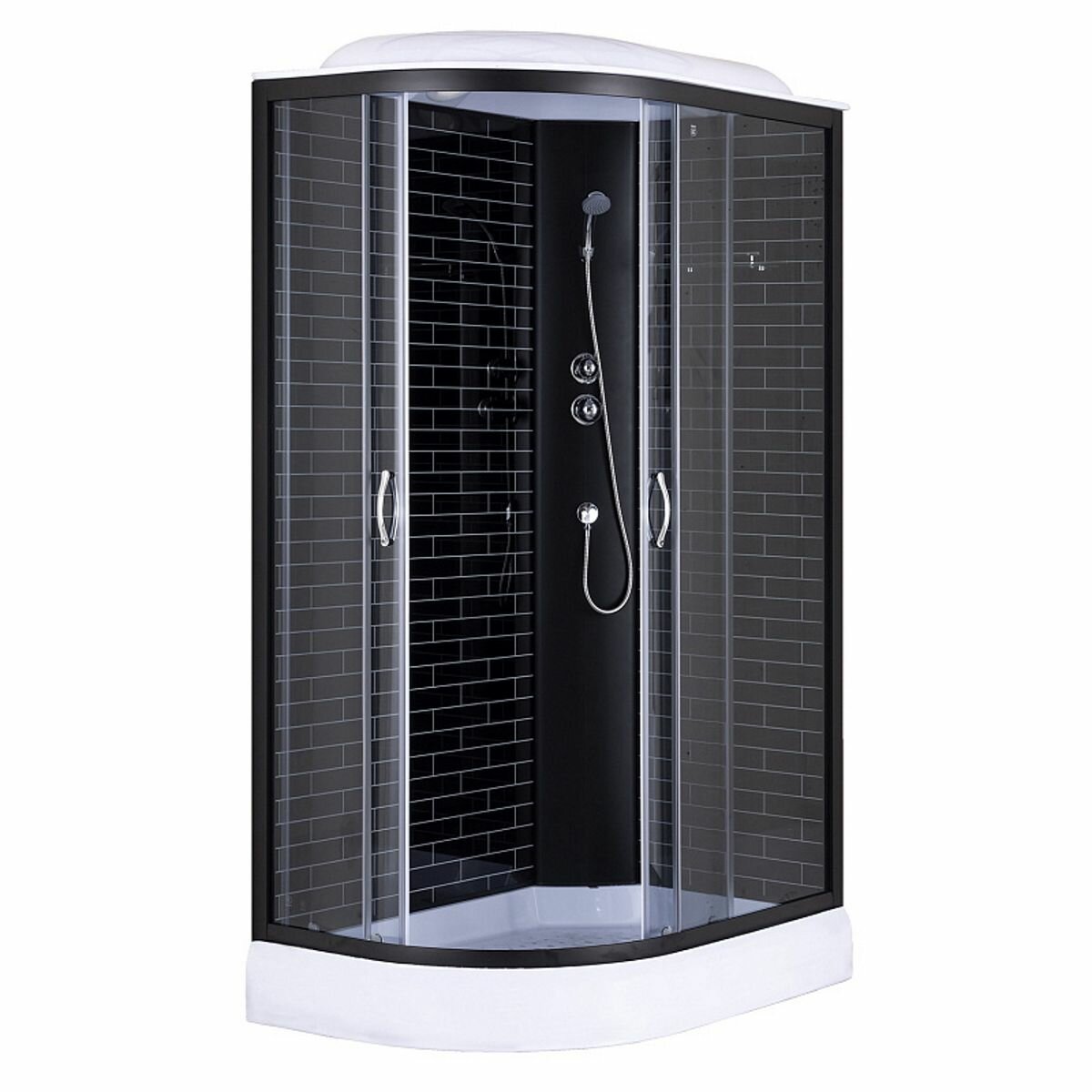 Душевая кабина с низким поддоном 120х80х215 Loranto Sunway CS-66120-13R GB 120