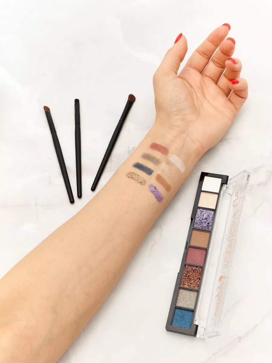 Тени для век Silvana 3D Eyeshadow №04, 8 цветов, не тестируются на животных