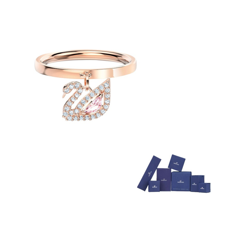 Кольцо помолвочное, кристаллы Swarovski