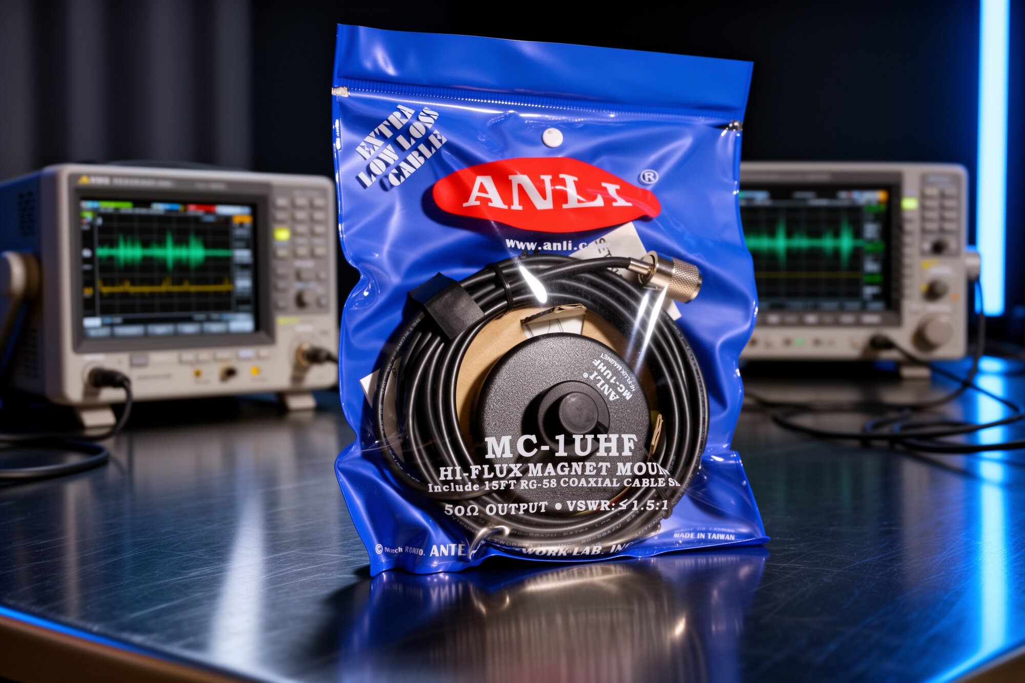 Магнитное крепление для антенн, ANLI MC-1 UHF, для легковых, грузовых автомобилей и автобусов