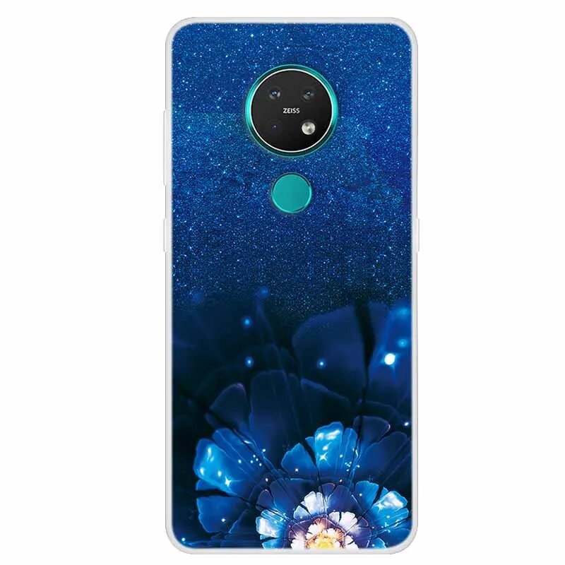 Чехол Nokia 7.2 Синий, силикон