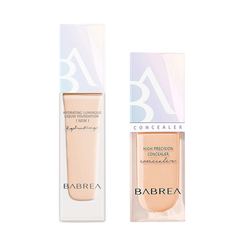 Наборы косметики женские BABREA Foundation #02 Natural Color + Concealer 21 Natural White, 2 шт.