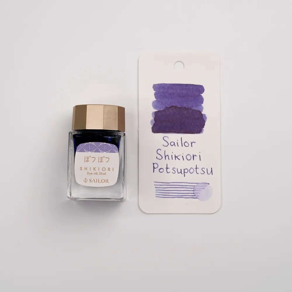 Sailor Shikiori Potsupotsu Dye Ink 20ml Сине-фиолетовый чернила для перьевых ручек 1 шт.