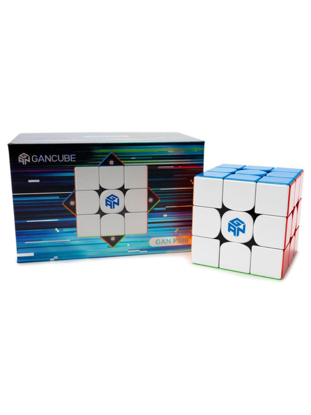 Кубик Рубика магнитный скоростной 3x3 GAN v100 MagLev UV, глянцевый