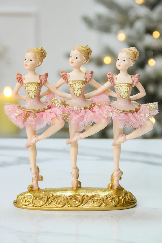 Декоративная фигура танец маленьких балерин, полистоун, 21 см, Goodwill D45481