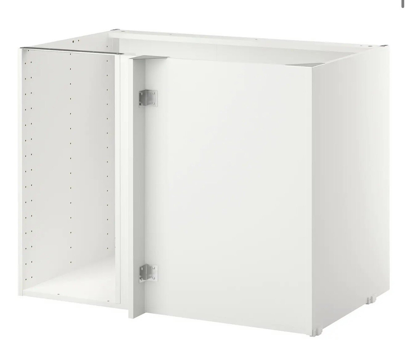 Каркас напольного шкафа углового, белый 108X68X80 СМ IKEA METOD метод 605.279.14