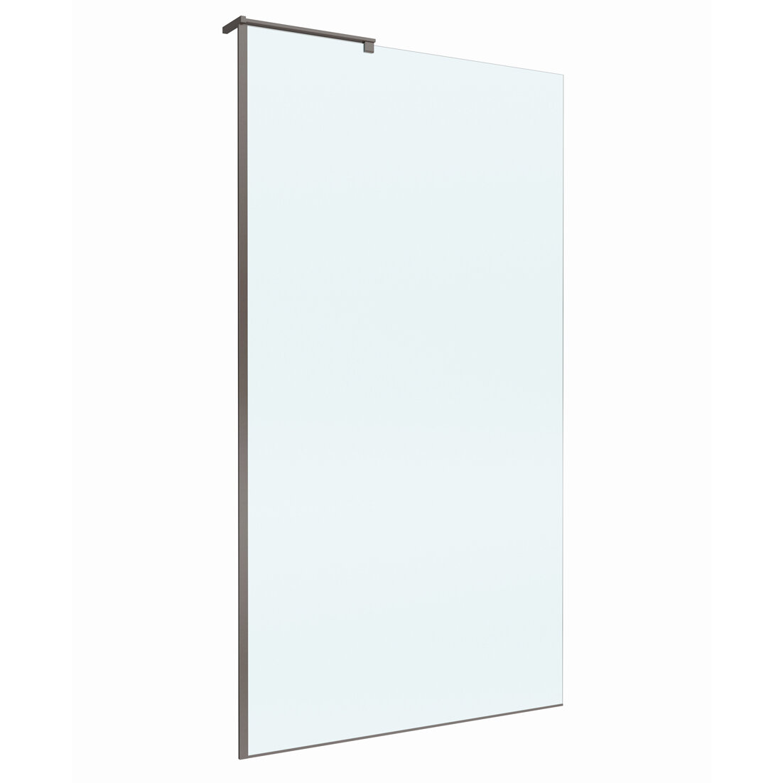 Душевая перегородка BelBagno Uno 200х100 UNO-L-1-TB-100-C-GM оружейная сталь