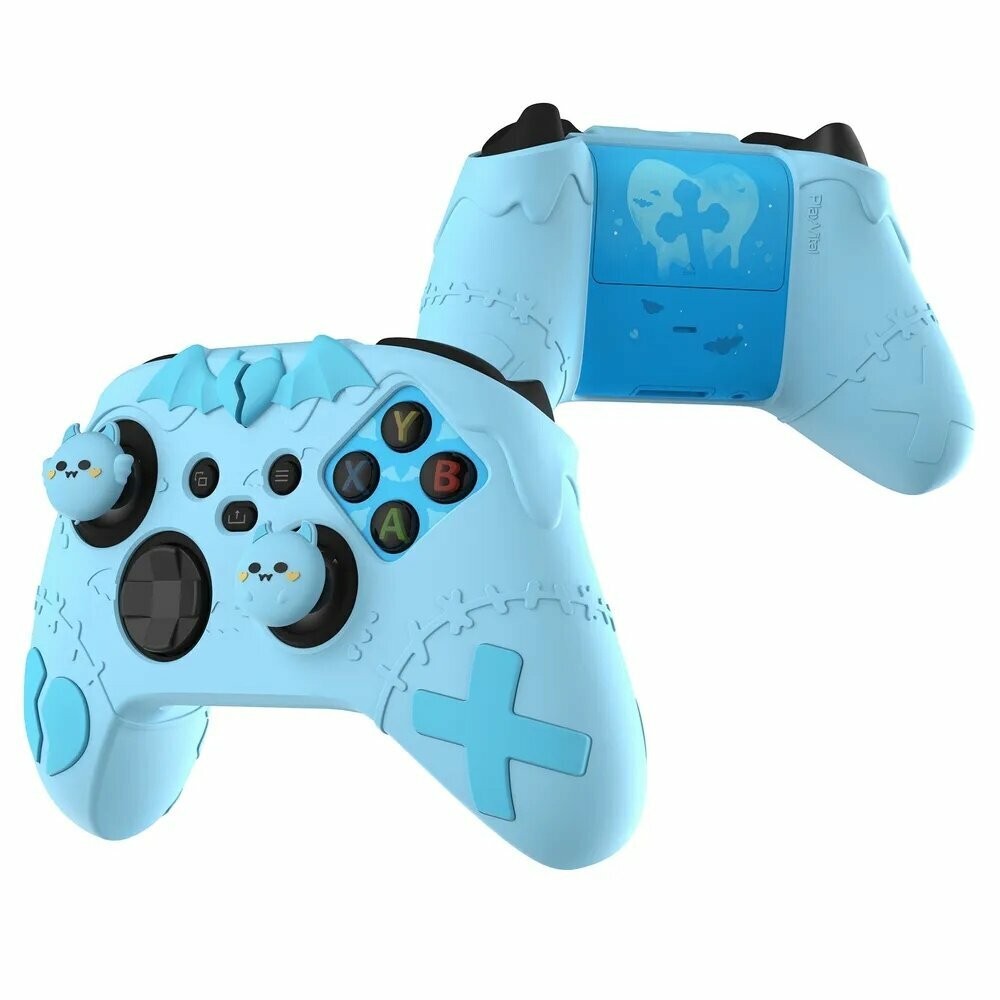Готический чехол из силикона для геймпада Xbox Series X/S, Аква-синий