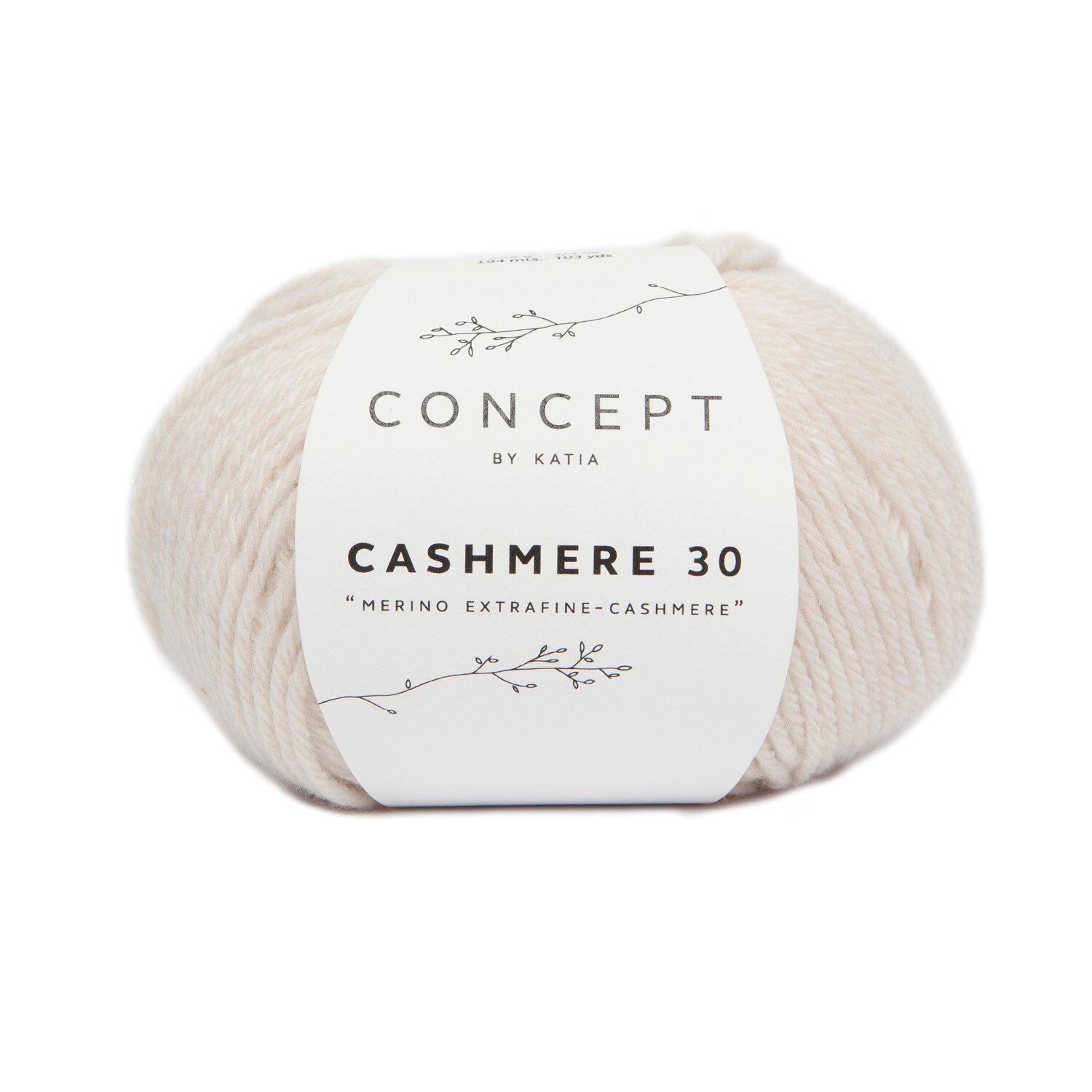 Пряжа для вязания Katia Cashmere 30 (200) 1 моток 25 г/94 м