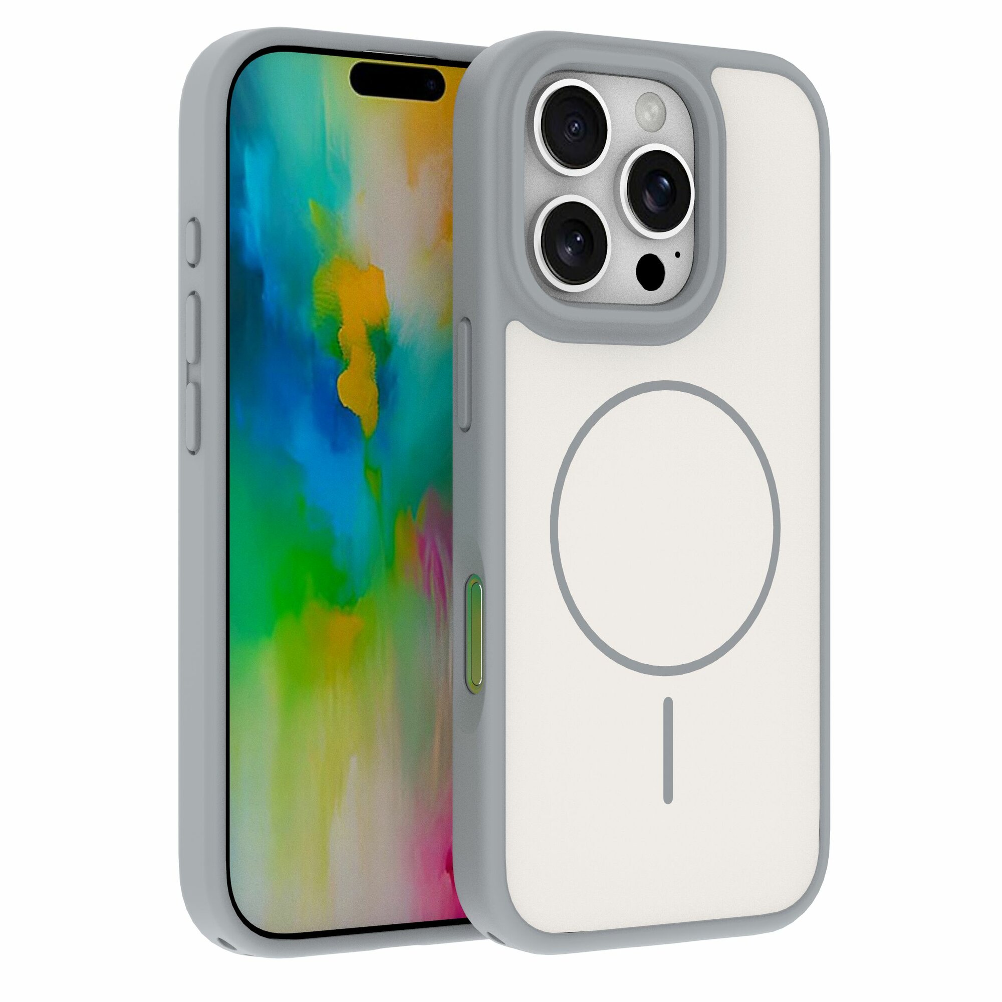 Противоударный чехол Supreme Two-tone Case с поддержкой MagSafe для iPhone 16 Pro белый
