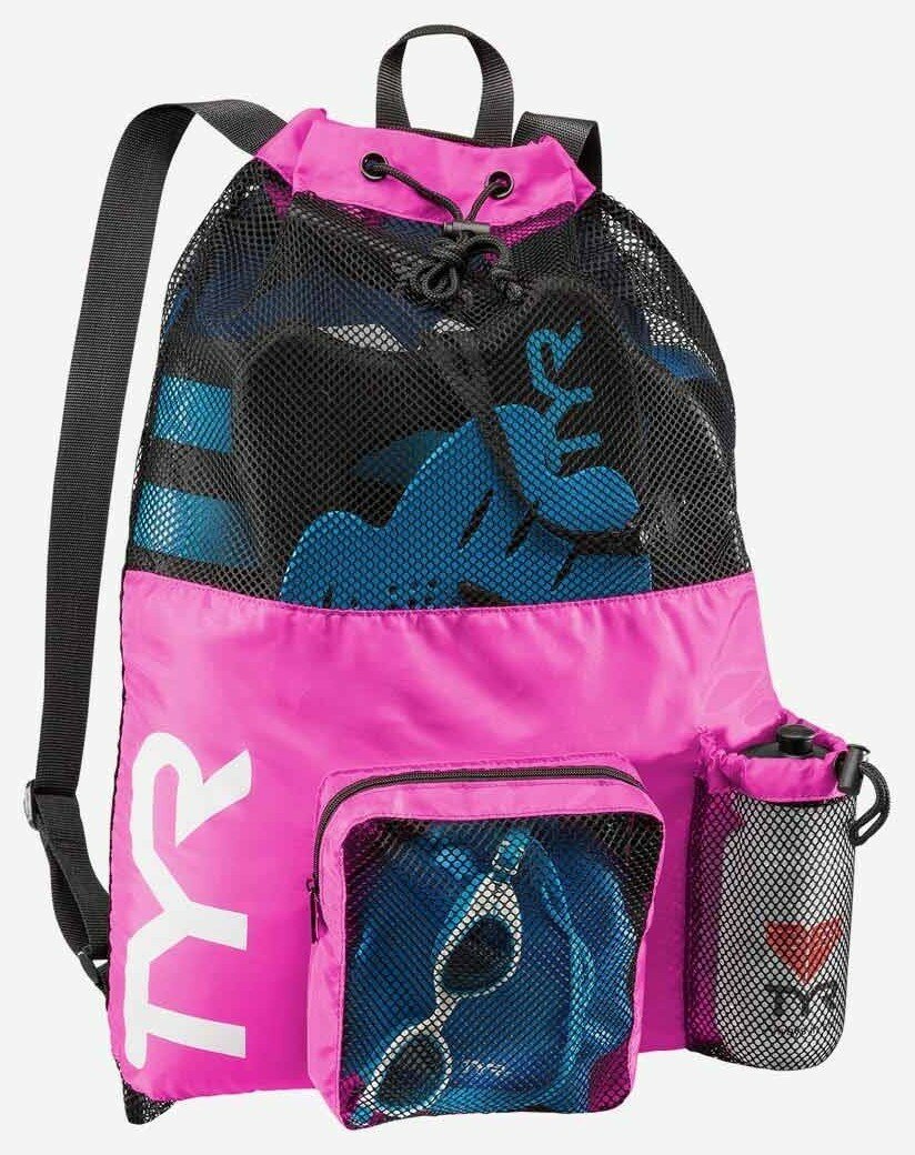 Рюкзак для аксессуаров TYR Big Mesh Mummy Backpack (670 Розовый, O/S)