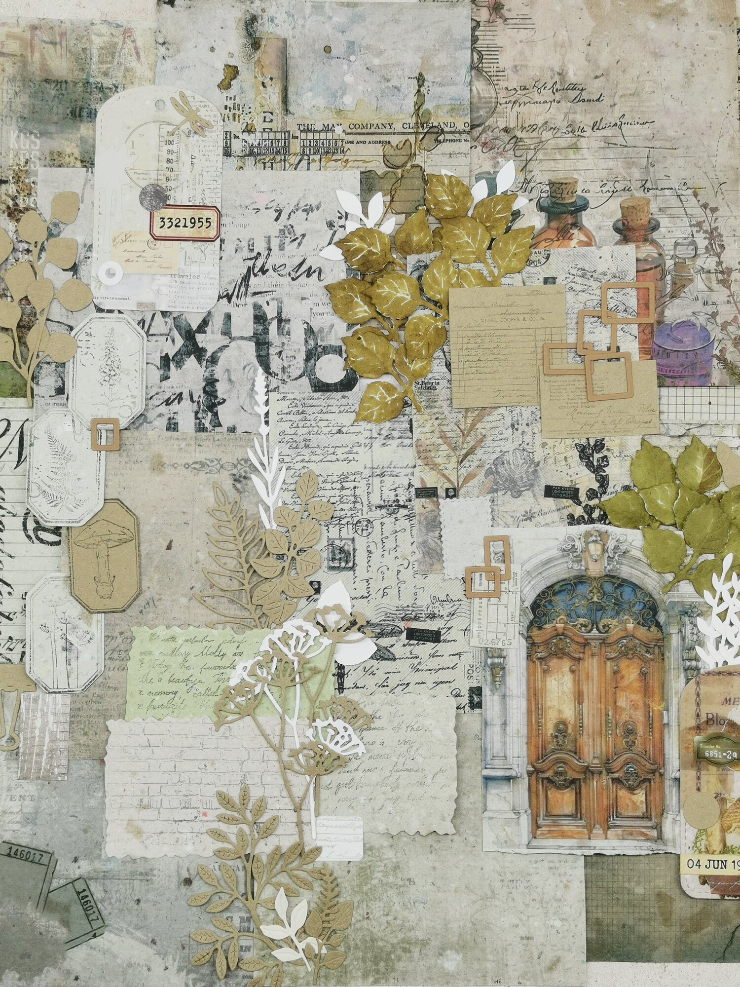 Набор бумаги и вырубки для творчества (скрапбукинга), комплект 78 элементов