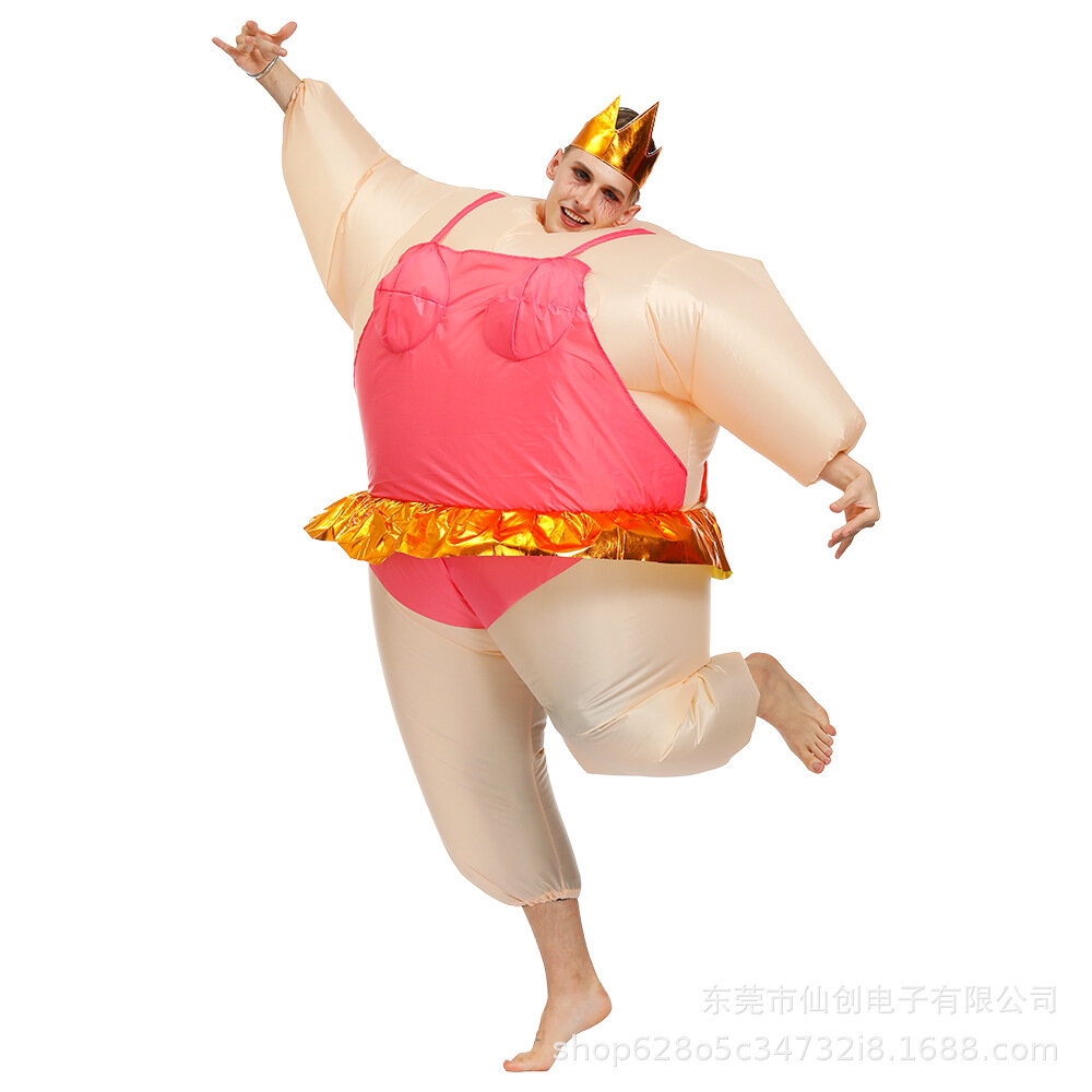 Надувной костюм 2026 года для балета, клоуна, сценических выступлений в образе Супермена, забавный костюм маскота для вечеринок, костюм куклы.