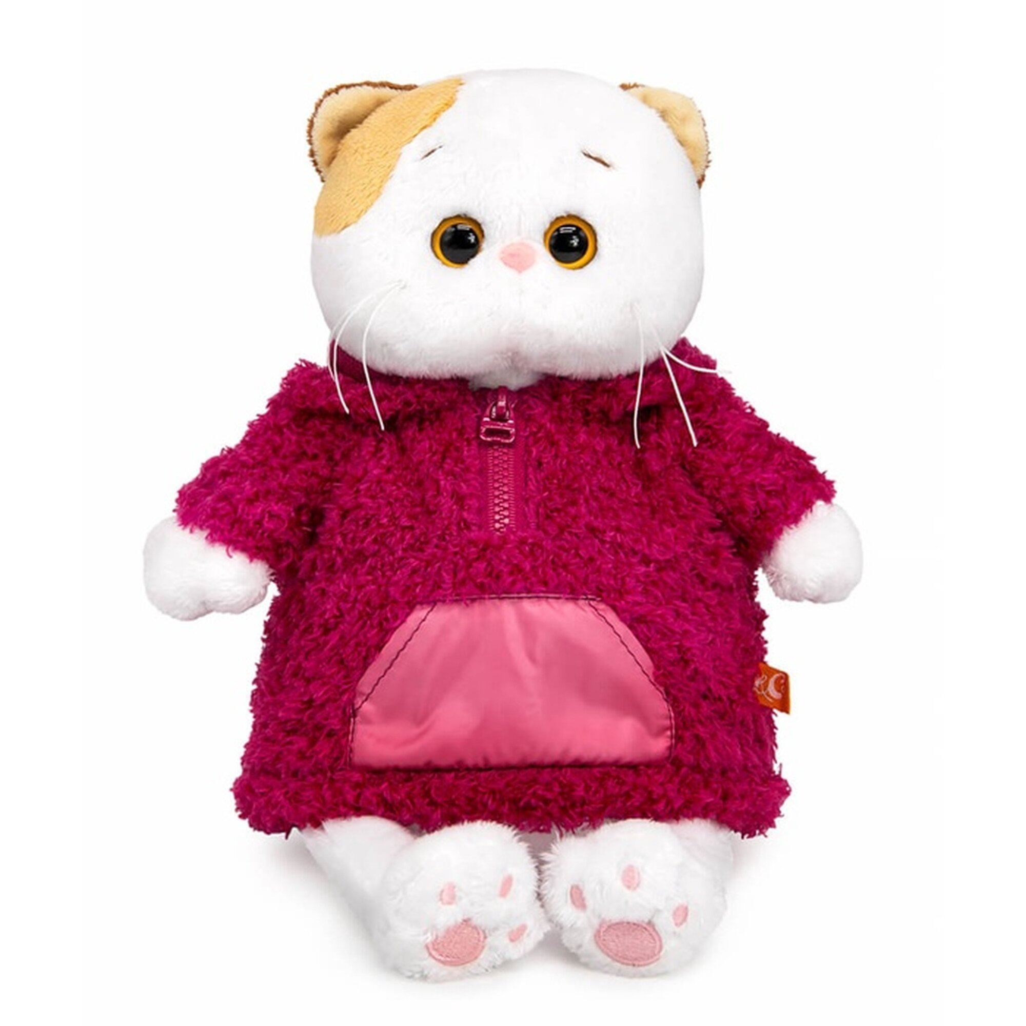 Мягкая игрушка Basik&Co «Кошечка Ли-Ли», искусственный мех, 27см