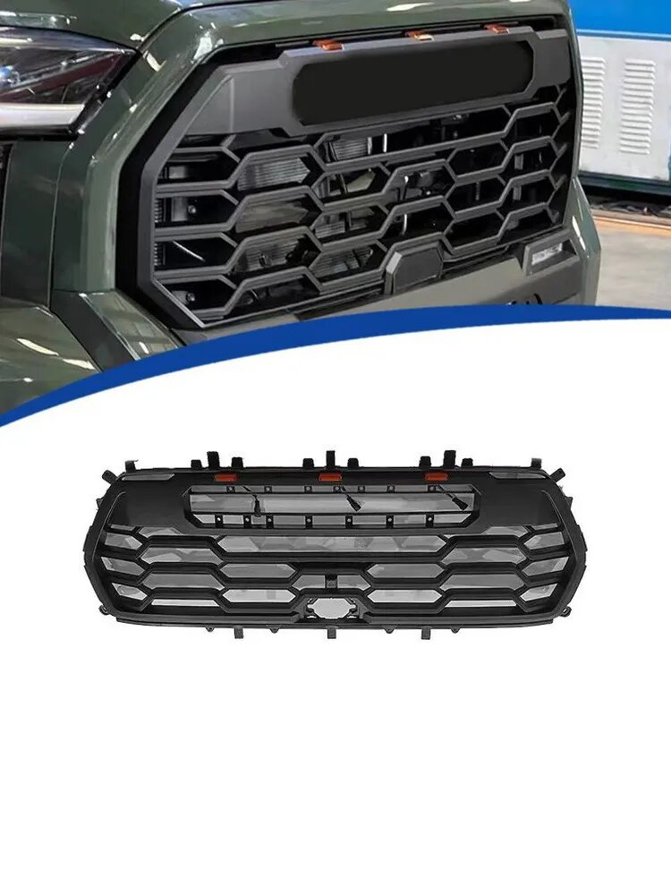 Передняя бамперная решетка для Toyota TUNDRA 2022-2025, ABS, с подсветкой