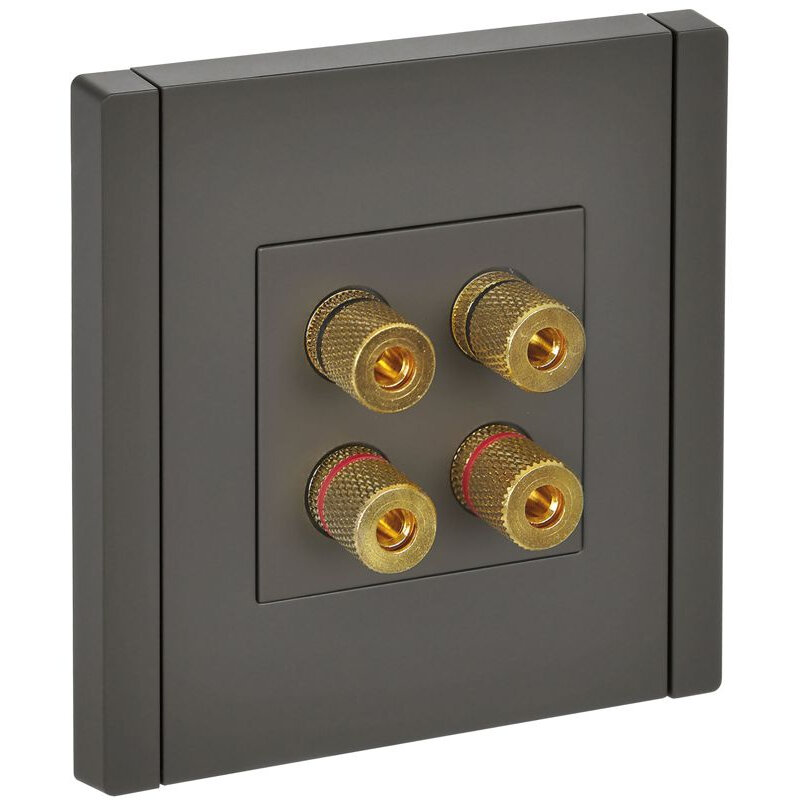FORTE&PIANO Аудиорозетка 4-местная FP339 серый, IEK FP-S40-K03 (1 шт.)