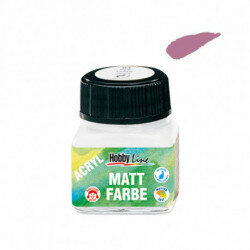 Краска акриловая матовая Hobby Line, темно-рубиновая, 20 мл