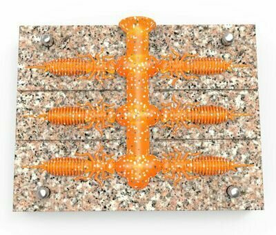 Форма для литья приманок Larva 1.6" 40 мм х 6 мест