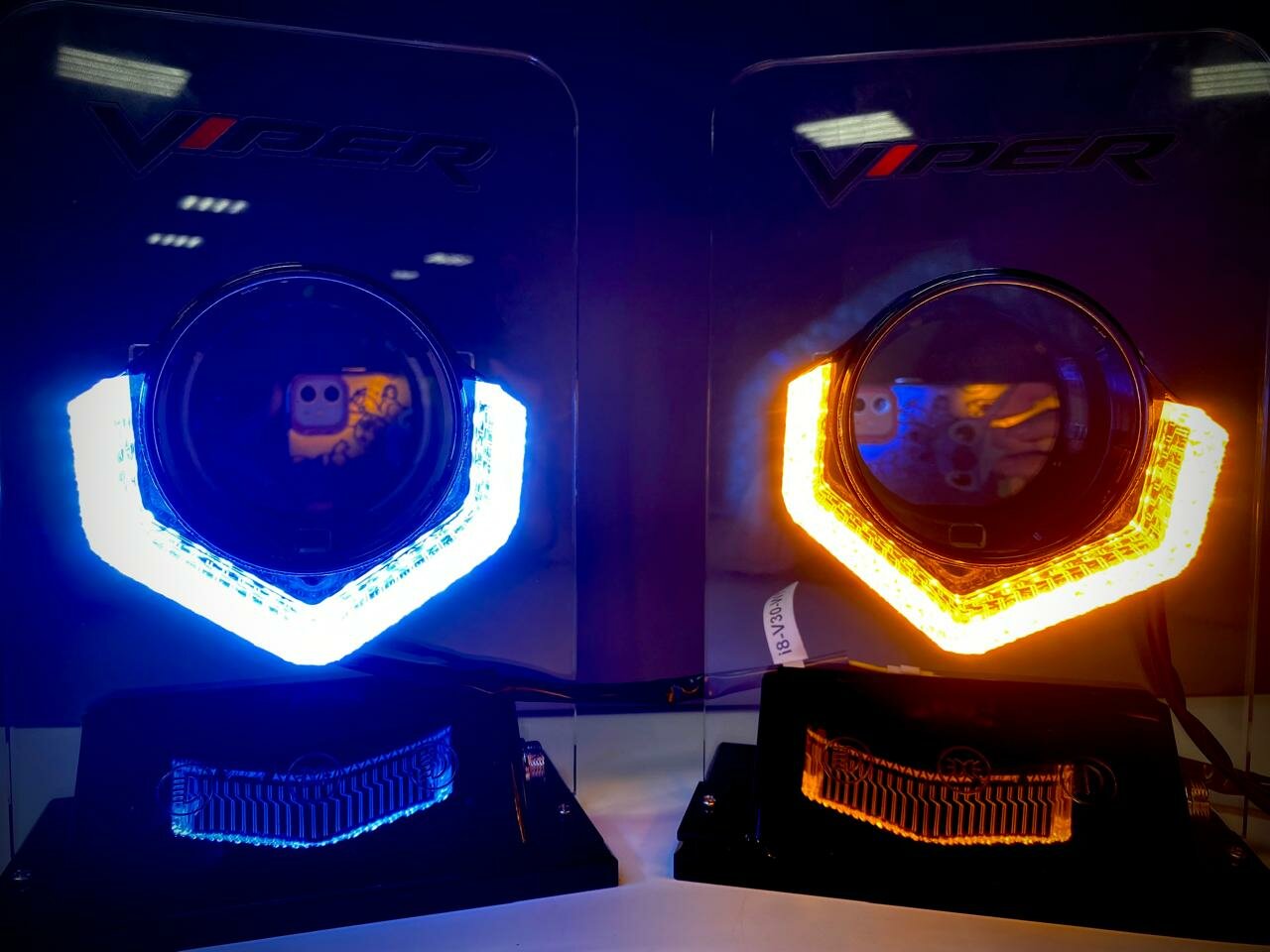 Маски с Ангельскими глазками , 3 дюйма BMW ДХО - 12-24V С поворотником Подсветка F30 стиль - Глазки для БМВ M