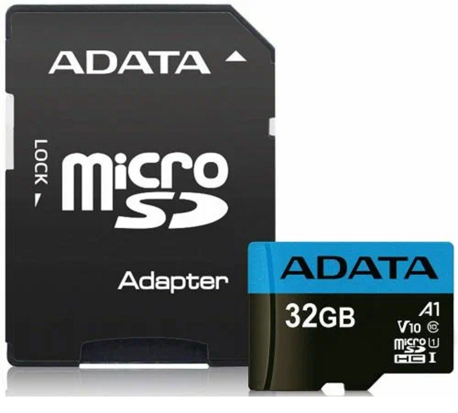 Карта памяти 32GB ADATA AUSDH32GUICL10A1-RA1 microSDHC Class 10 UHS-I A1 100/20 MB/s (SD адаптер)