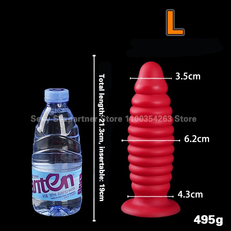 Огромный болт, анальная пробка, массажер простаты, нить, задница, анальный фаллоимитатор, Red-L