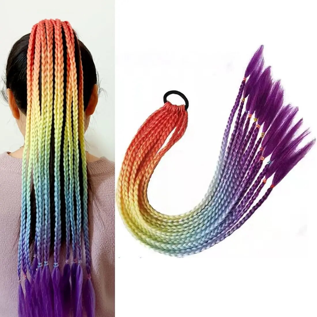Радужные косички Suri Hair, 12 пучков, цвет #2