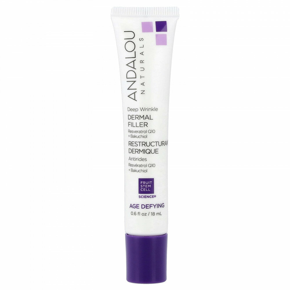 Andalou Naturals, Средство для заполнения морщин, 0,6 жидкой унции (18 мл)