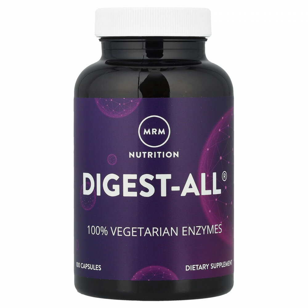 MRM Nutrition, Digest-ALL®, добавка для улучшения пищеварения, 100 капсул