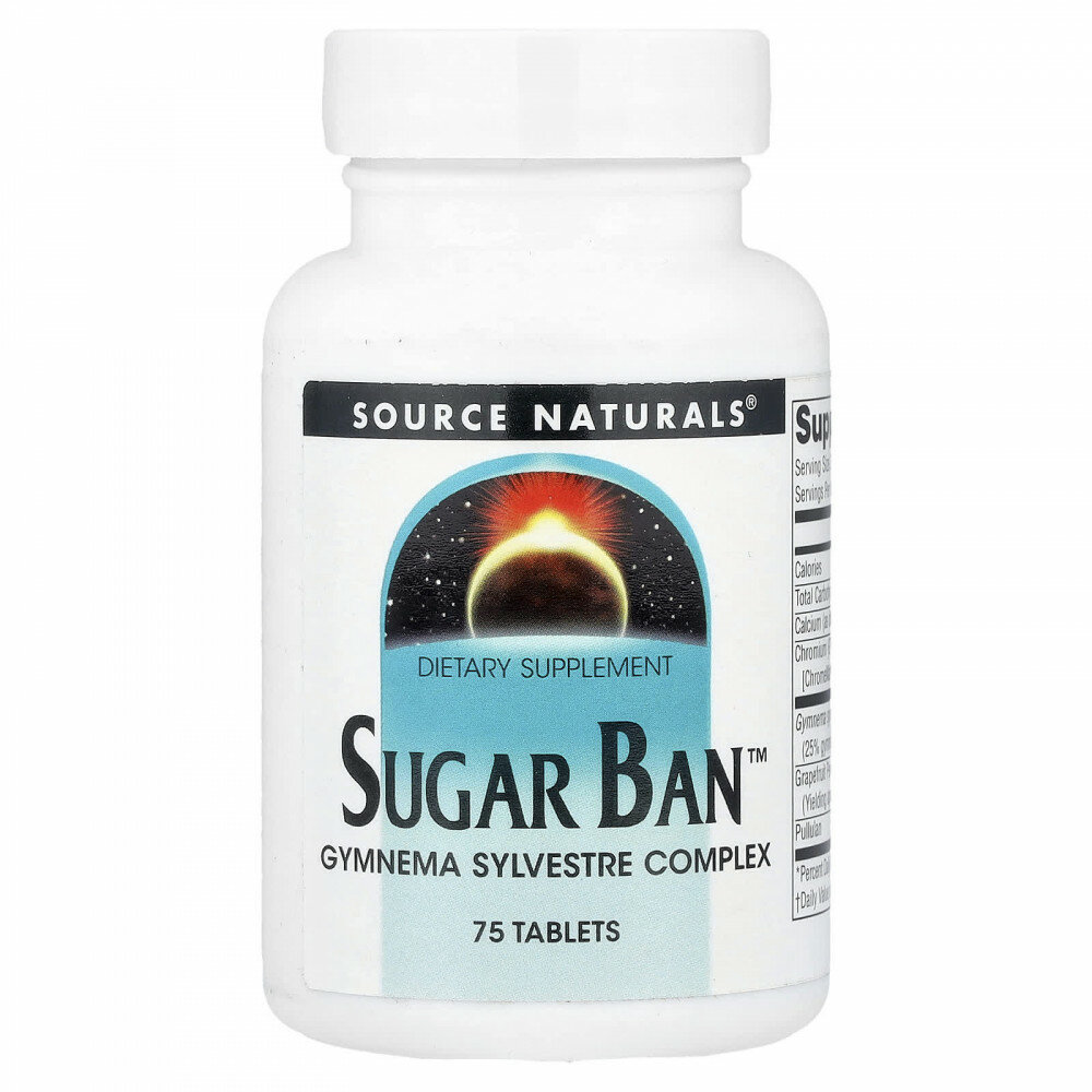 Source Naturals, Sugar Ban™, 75 таблеток