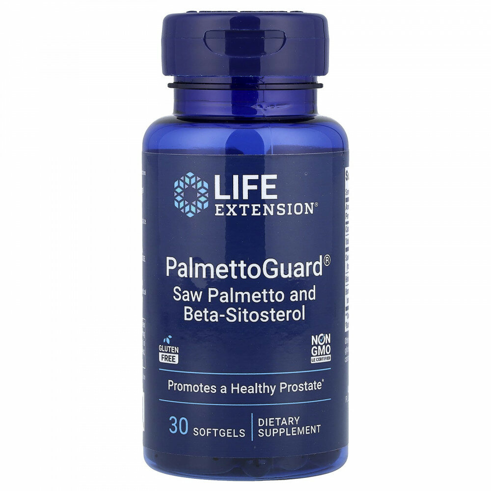 Life Extension, Men's Health, PalmettoGuard®, сереноя и бета-ситостерол, 30 капсул