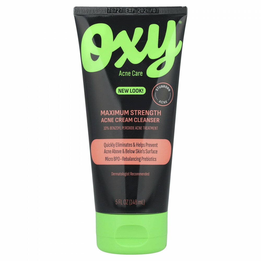 Oxy Skin Care, Очищающий крем от акне максимальной силы, 148 мл (5 жидк. Унций)