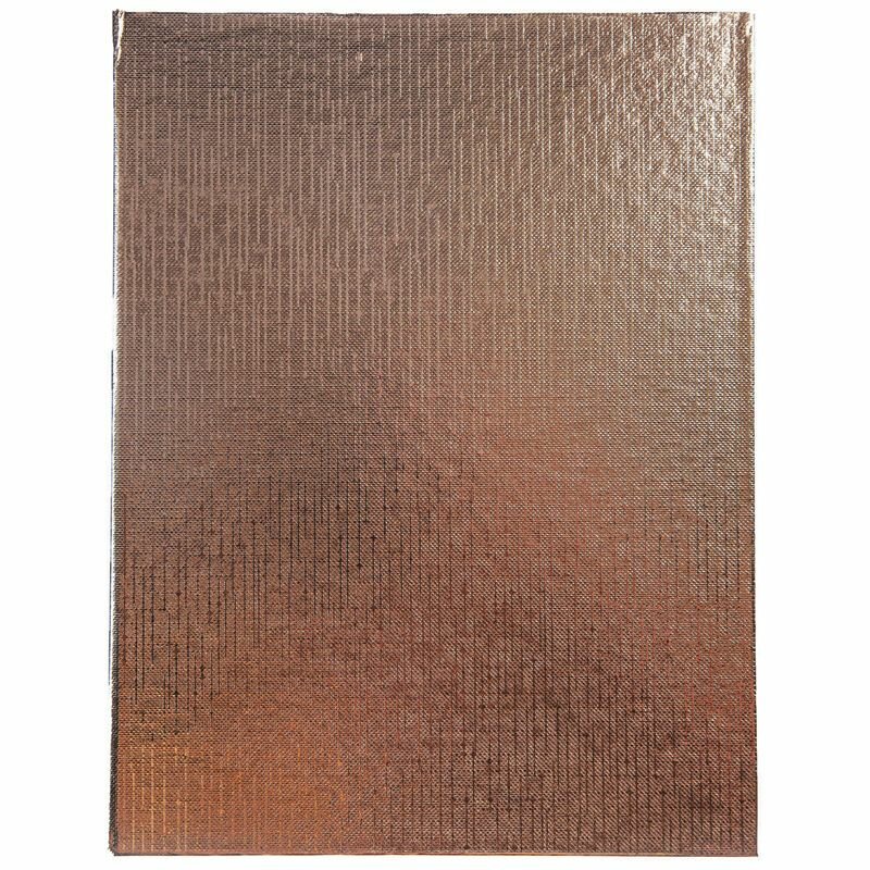 Тетрадь на кольцах 120л. "Metallic", бумвинил, золото Hatber (120ТК5В1_03424)