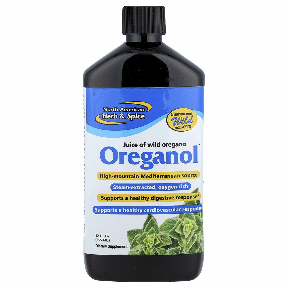North American Herb & Spice, Oreganol™, сок дикого орегано, 355 мл (12 жидк. унций)