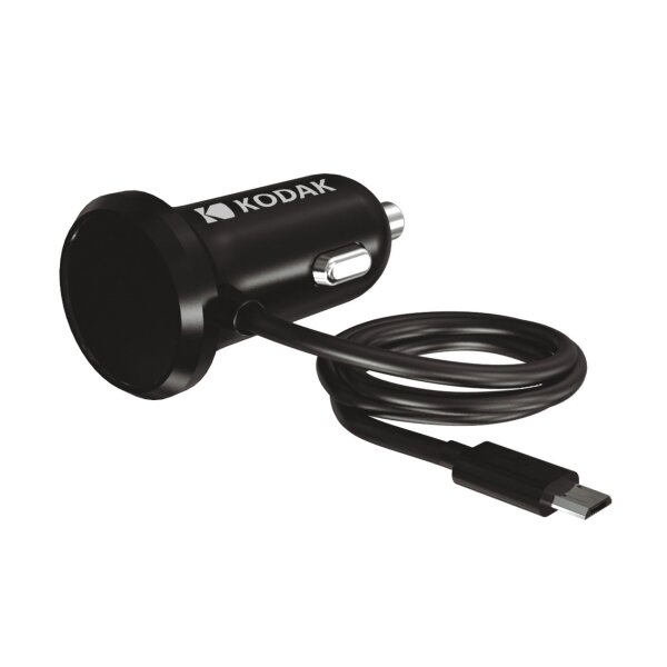 Автомобильное зарядное устройство Kodak Micro USB 1,2м, Quick Charge 3.0, 12-24W (UC104)