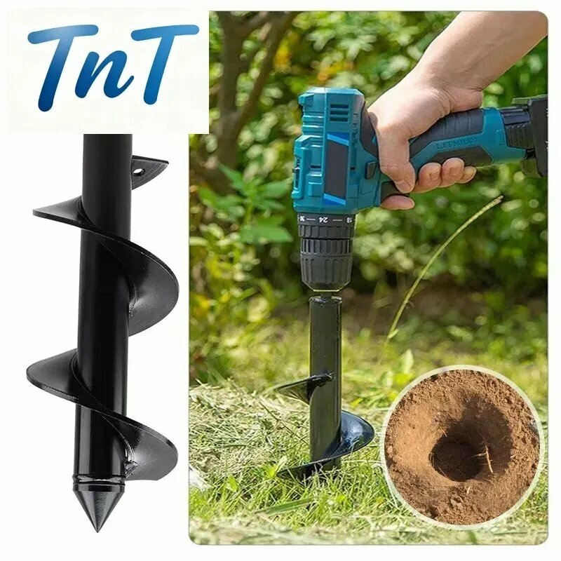 Бур садовый ручной, Легированная сталь, Металл