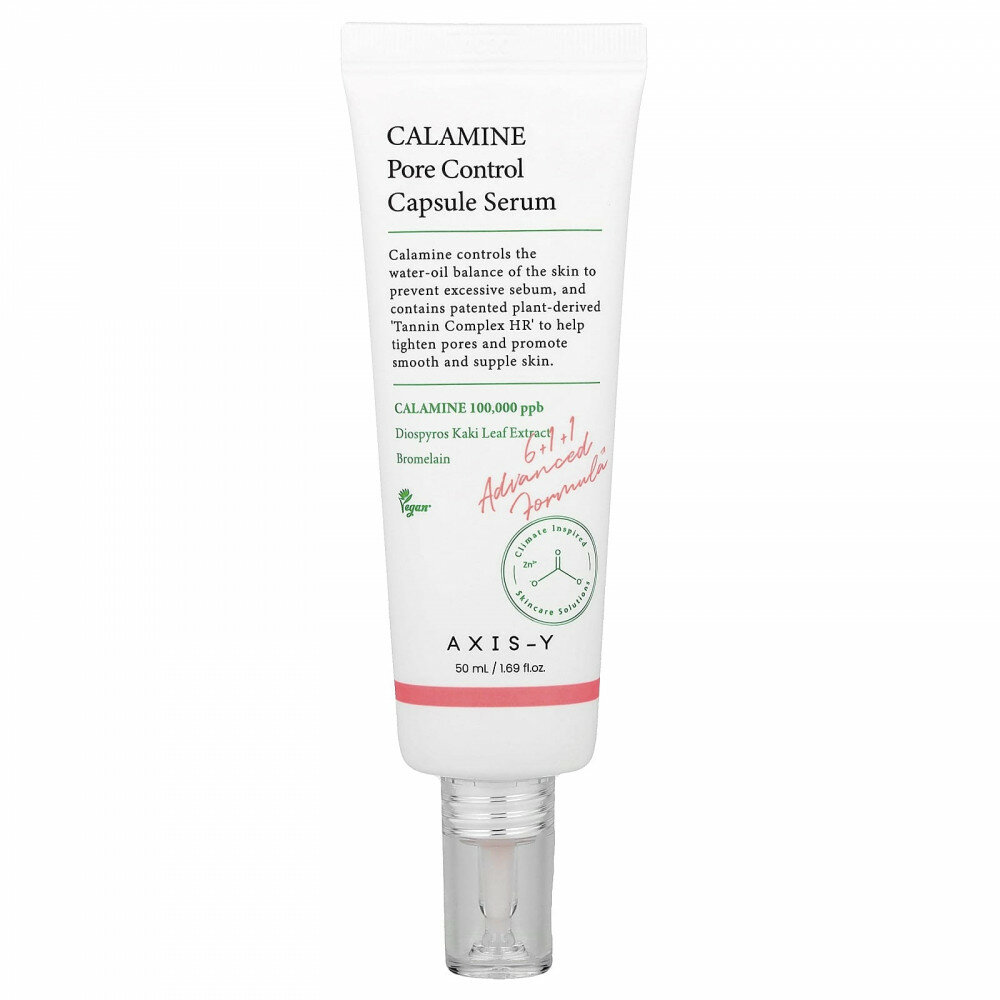 Axis-Y, Calamine Pore Control Capsule Serum, 50 мл (1,69 жидк. Унции)