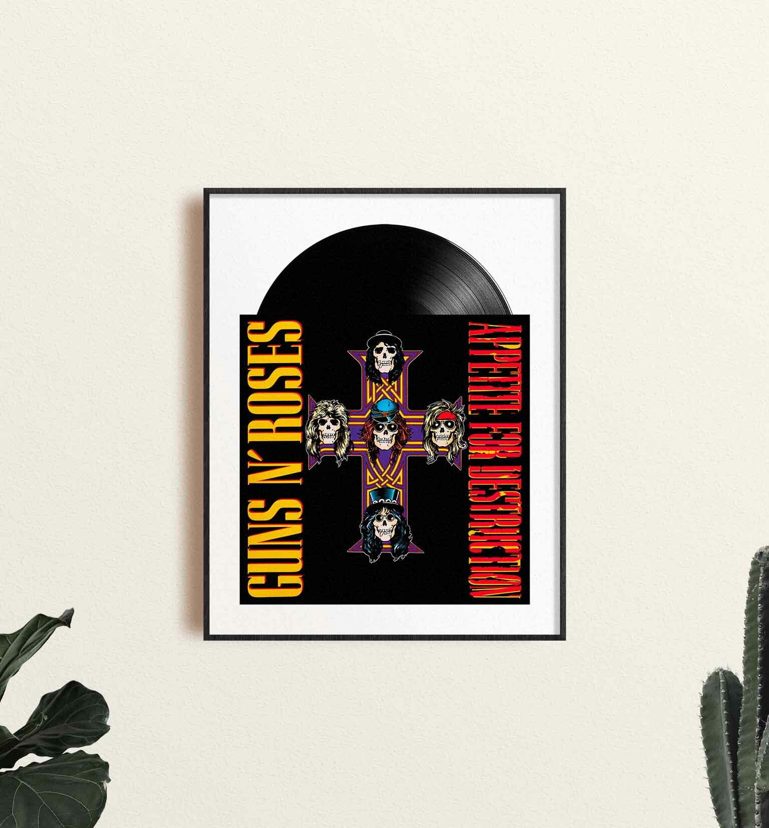 Постер интерьерный, "Guns N' Roses", 40х50 см, в тубусе