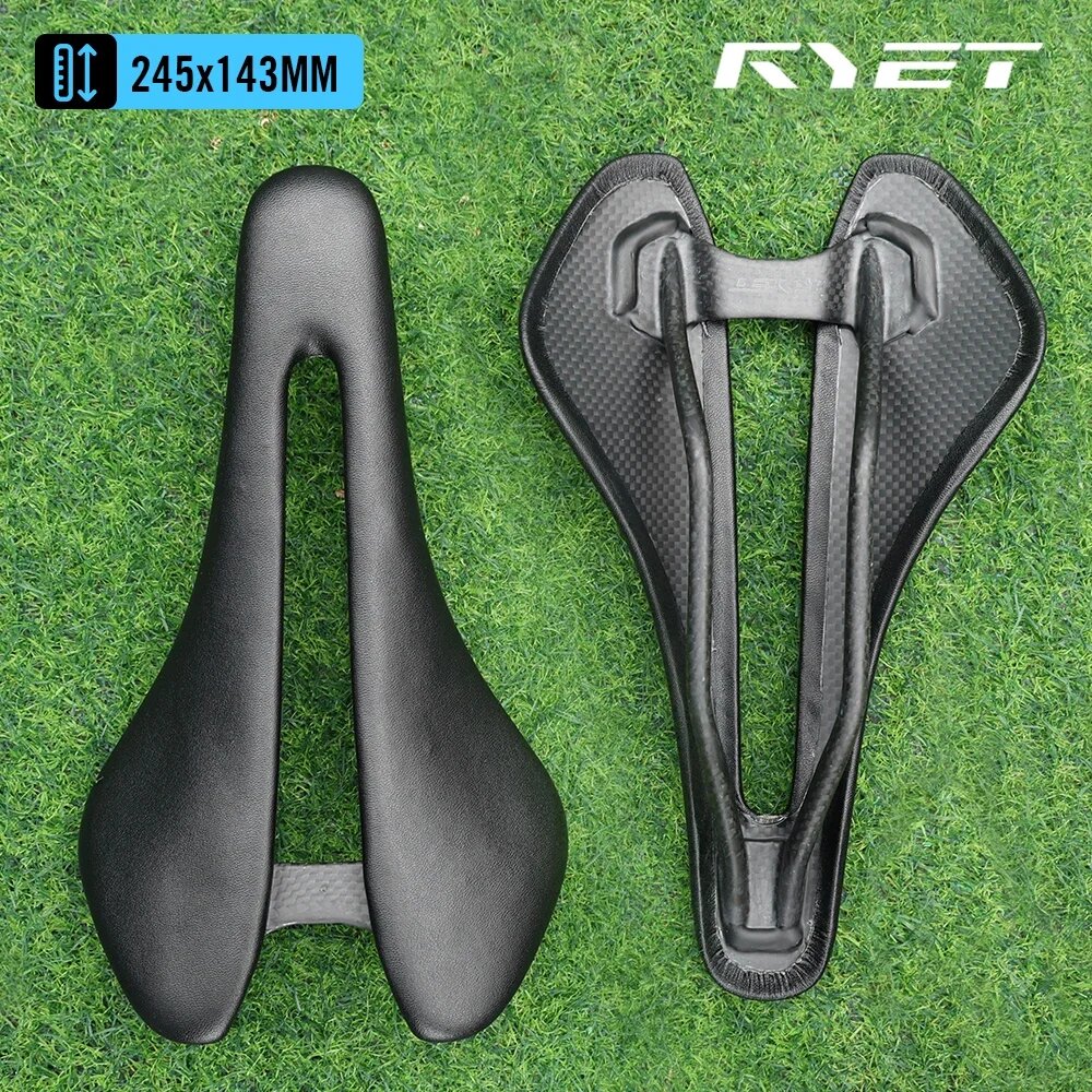 RYET Седло велосипедное карбоновое, 245x143mm, Black