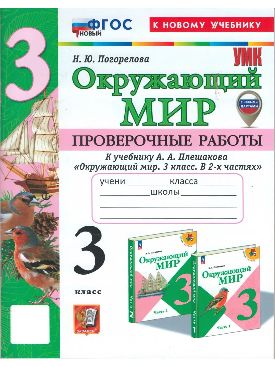 Окружающий мир. 3 класс. Проверочные работы